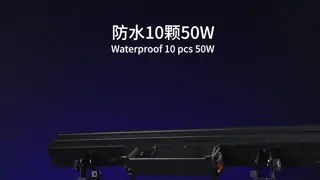 DMX 10x50W Outdoor LED Matrix Light RGBW/Warm White E27 Bulb Base Sound-Activated IP65 Control Stage
