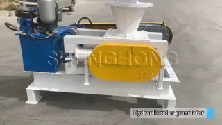 Hydraulic roller granulator dry roller granulation machine organic fertilizer production plant