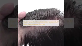 Mens Toupee Dark Brown Wavy Full Lace 8x10