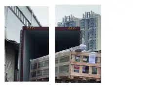 Glass curtain wall shipment from the Philippines