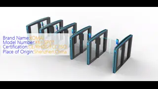 Full Height  Fast Speed Gate Lane Flap Turnstile  for Airport Access Control