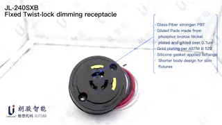 NEMA Socket Fixed Twist Lock Dimming Receptacle 5P Ultra Thin Version 0-480V Wide Voltage