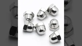 GB923 Hexagon Acorn Nuts Carbon Steel Zinc Plated Fasteners