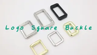 Custom Logo Square metal buckle