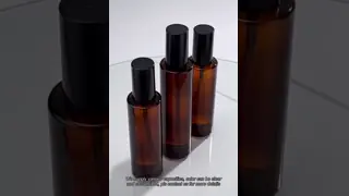 Amber glass bottle