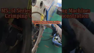 MS-51 Series Hose Crimping Machine: Crimping Operation Demonstration