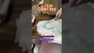 Matte Zipper Bag Sample Display