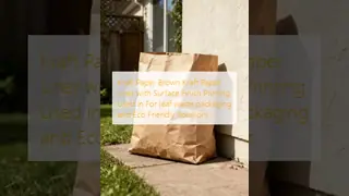 Eco Friendly Leaf Bags Strong Kraft Paper