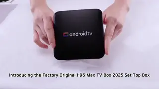 H96 Max Android 14 Smart TV Box Quad Core 4K UHD Dual Band WiFi With Voice Remote Control