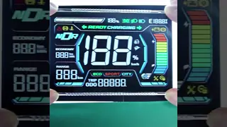 VA Negative Transmissive Segment LCD  Ultra-Wide Temp -30°C~80°C  PIN Connection  12 White LED Backlight