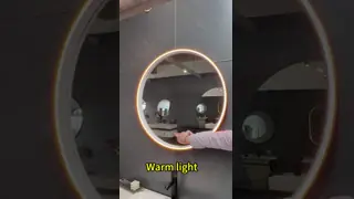 Acrylic framed mirror with led