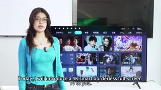 frameless 4K smart internet-enabled digital TV