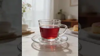 Elegant Glass Tea Cup Set 1469B Premium Drinkware
