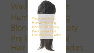Blonde Wavy Lace Front Wig Natural Look