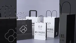 Eco Friendly Kraft Paper Bag Custom Printed Shopping Gift Paper Bags