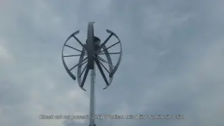 vertical axis wind turbine operating