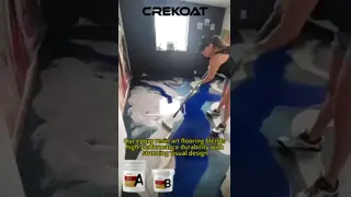 Epoxy Resin Art Floor can take heat, oil, and heavy traffic.