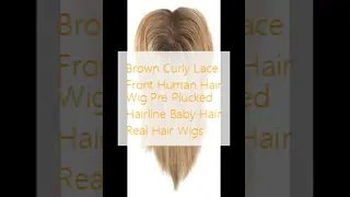 Brown Curly Lace Front Wig Natural Look