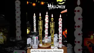 Spooky Halloween LED Candles Safe & Stylish Decor