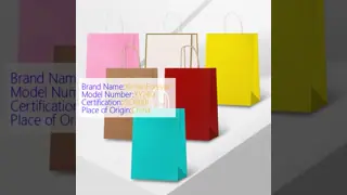 Eco Friendly Kraft Paper Bags Heavy Duty Shopping Gift