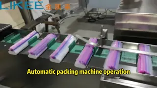 Automatic packing machine factory operation