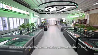 Commercial island freezers