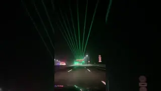 Anti fatigue laser light for highways