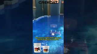 Epoxy Art Floor Paint flowing like liquid glass.