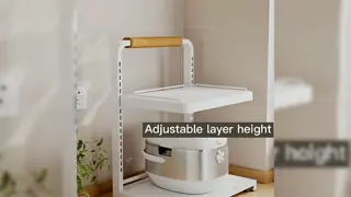Adjustable microwave oven rack