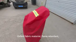 Flame-retardant Oxford fabric fire extinguisher protective cover with dust and sun protection