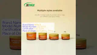 Premium PET Cream Jar Skincare Packaging Solution