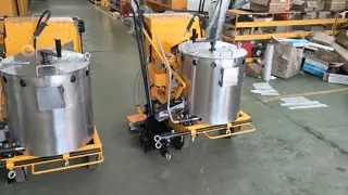 Hand push road marking machine
