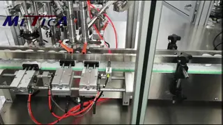 Auto Cream Bottle Filling Capping Machine