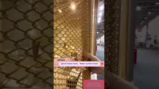 Decorative Water screen Metal Mesh Curtains Metal Water Curtain Landscape