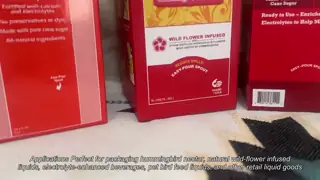 Custom Printed Bottom Snap Lock Cardboard Box with Top Handle | Liquid Box for & Beverage & Drinks