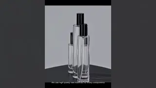 Cylinder shape glass fragrance bottle