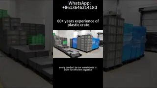 Inside Our Warehouse:Heavy-Duty Plastic Crates Ready for Global Logistics