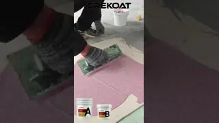 Epoxy colored sand floor paint, turning the floor into a high-end matte canvas.