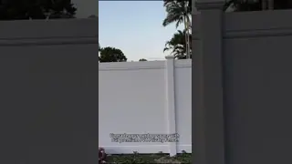 PVC Privacy Fence perfect for backyard garden and residential use.