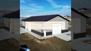 40x80m Multi Bay Steel Warehouse Factory