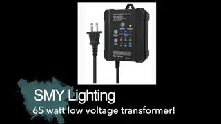 65W Outdoor Low Voltage Transformer with Timer and Photocell Sensor