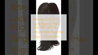 Blonde Curly Wig Natural Look