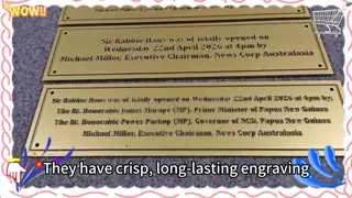 Custom Brass Plaque for Your Business