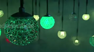 DMX-controlled LED Crystal Hanging Sphere Light! ✨
