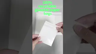 Biodegradable Translucent Glassine Paper Bags Customizable for T-Shirt Packaging