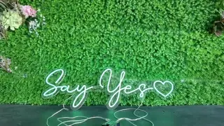 SAY YES RGB Neon Light For Wedding Event