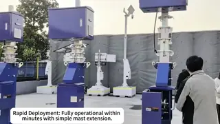 Solar Powered Portable Light Towers Mining Lighting Tower IP65 Rating Light Tower