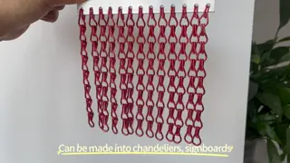 Dual Hook Metal Curtain in Red – Live Footage