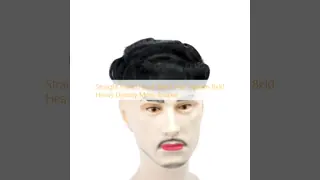 Mens Toupee Natural Hair System Fast Ship