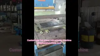 100-ton mold-forming force rubber product vulcanizing machine,  600×600mm work table